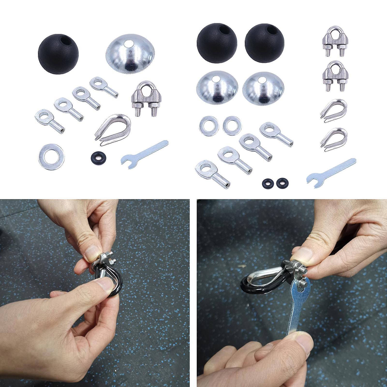 Gym Machine Cable Ball Stopper Replacement for Cable Machine Use 17pcs ...