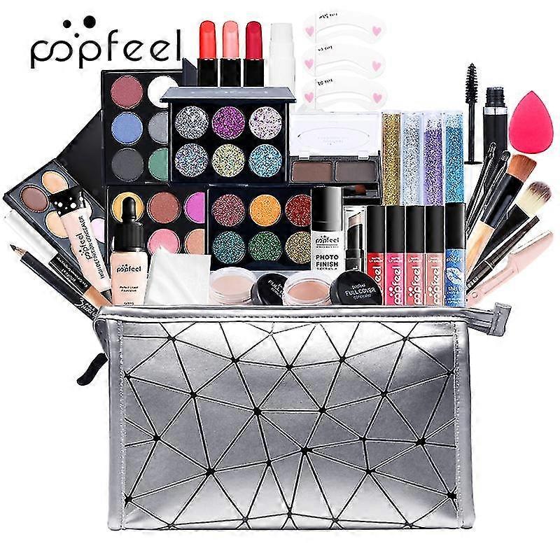 Popfeel 8-56pcs Makeup Set Full Professional Makeup Kit Eyeshadow Blush ...