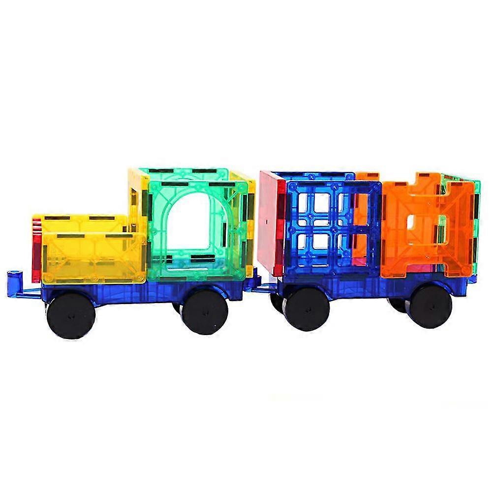 Magnetic Car Truck Wheel Set Magnetic Blocks Magnet Tiles Building ...