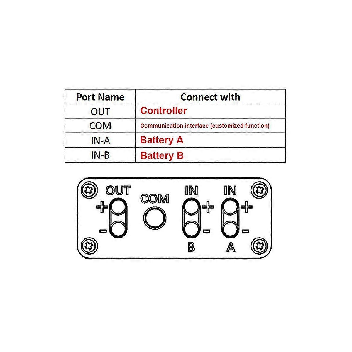 20v-72v 30a 40a Dual Battery Connector compatible with Increase The ...