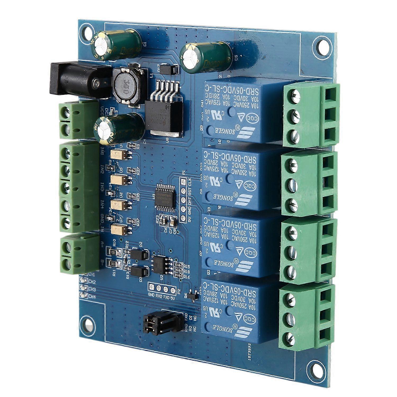 Modbus Rtu 4 Relay Module Input 485 Ttl Uart Communication 4-Channel ...