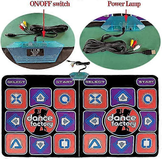 Matta för barn och vuxna, Fitness Double Dancing Step Floor Mat ...