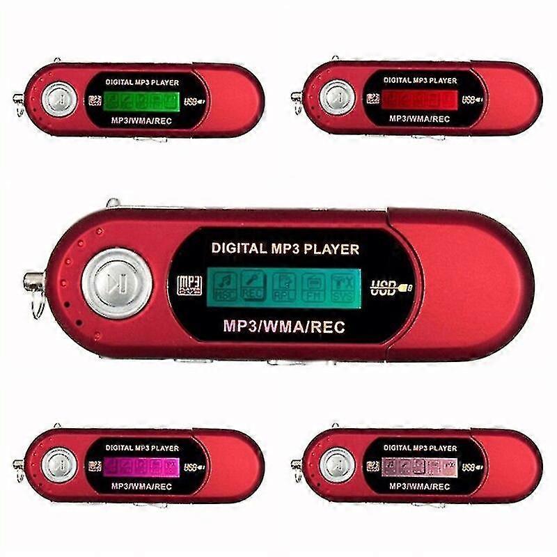 Usb Mp3 Player Portable Music Player Digital Lcd Screen 4g Storage Fm ...