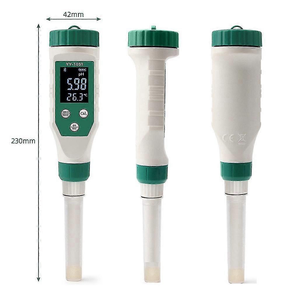 Water Ph Meter Dough Skin Acid-base Test Tools Bluetooth Lcd Digital ...