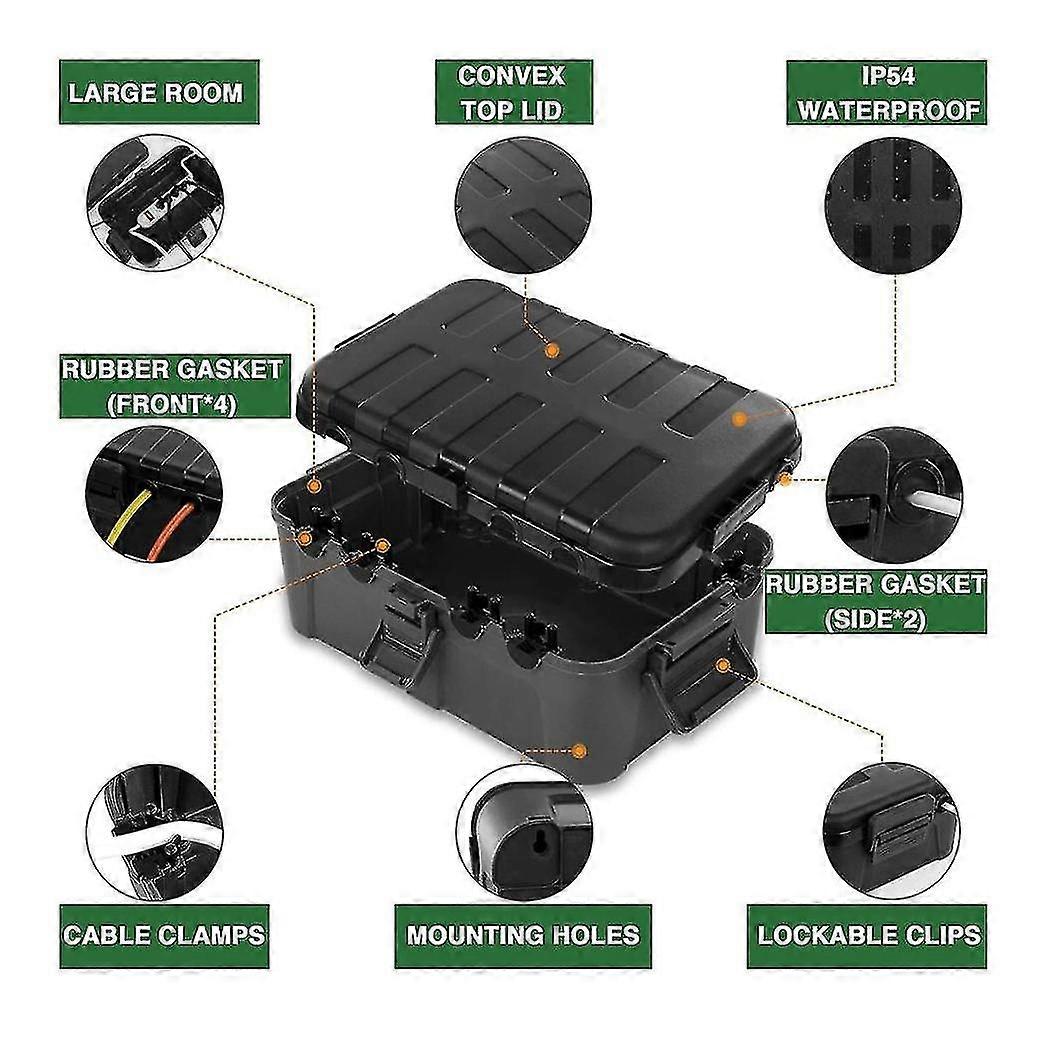 Outdoor Electrical Box Waterproof Extension Cord Cover Weatherproof ...