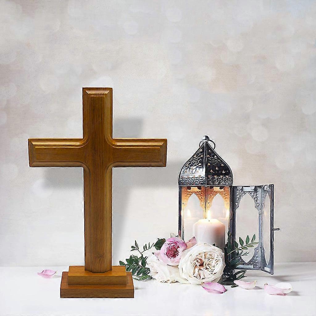 Wooden Standing For Cross Decor Altar For Cross With Stand Double-sided ...