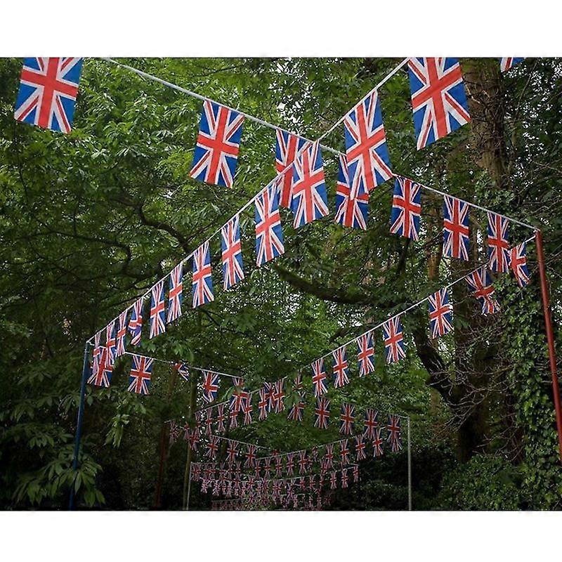 10m British Flag String Bunting Banner Garland Outdoor Garden Decor ...