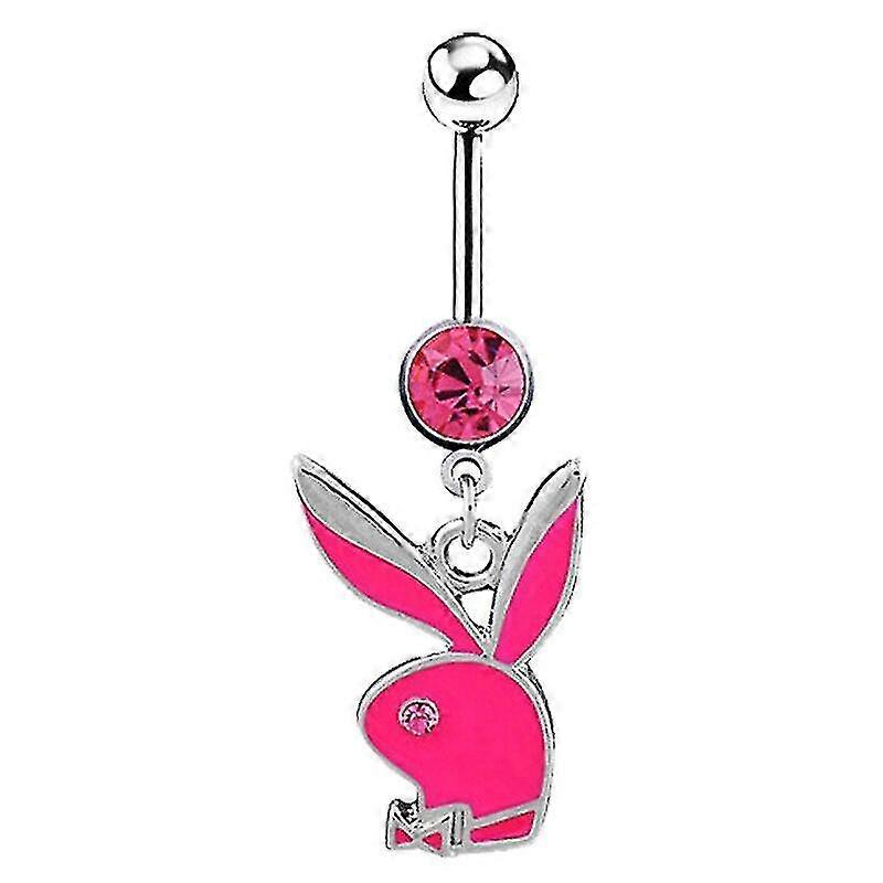 Cute Rabbit Fox Dangle Belly Navel Piercing Button Ring | Fruugo UK