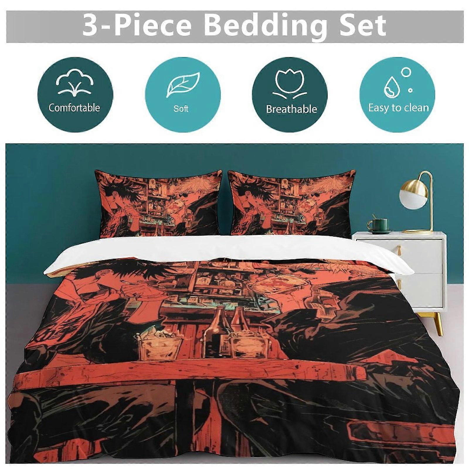 Bedding set Gs585 Jujutsu Kaisen Anime Home Bed 3-piece Set,Lightweight ...