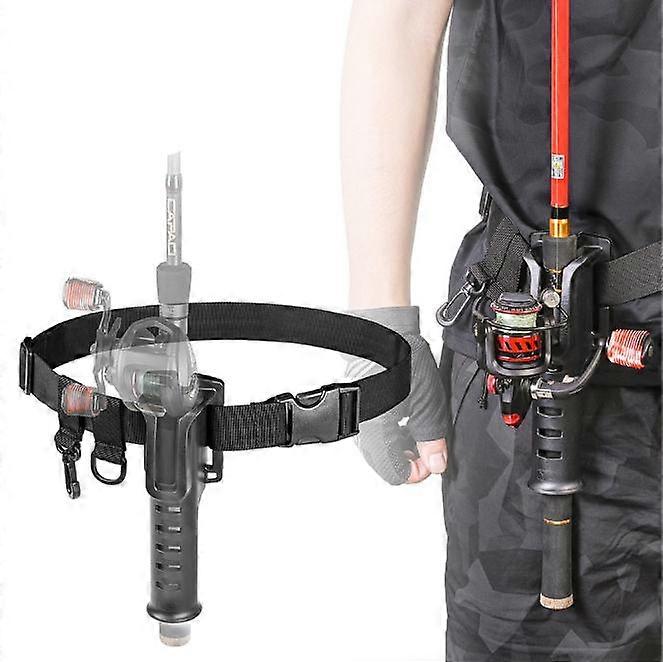 Fishing Rod Inserter Portable Waist Belt Fishing Rod Holder Adjustable ...