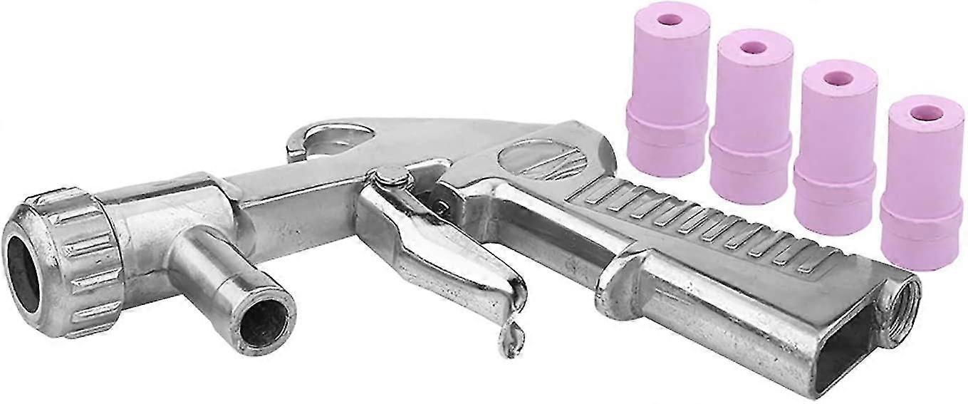 Sandblasting Gun Kit, Air Siphon Sandblaster Sandblaster, Gravity Feed Gun Sprayer With 4 ...