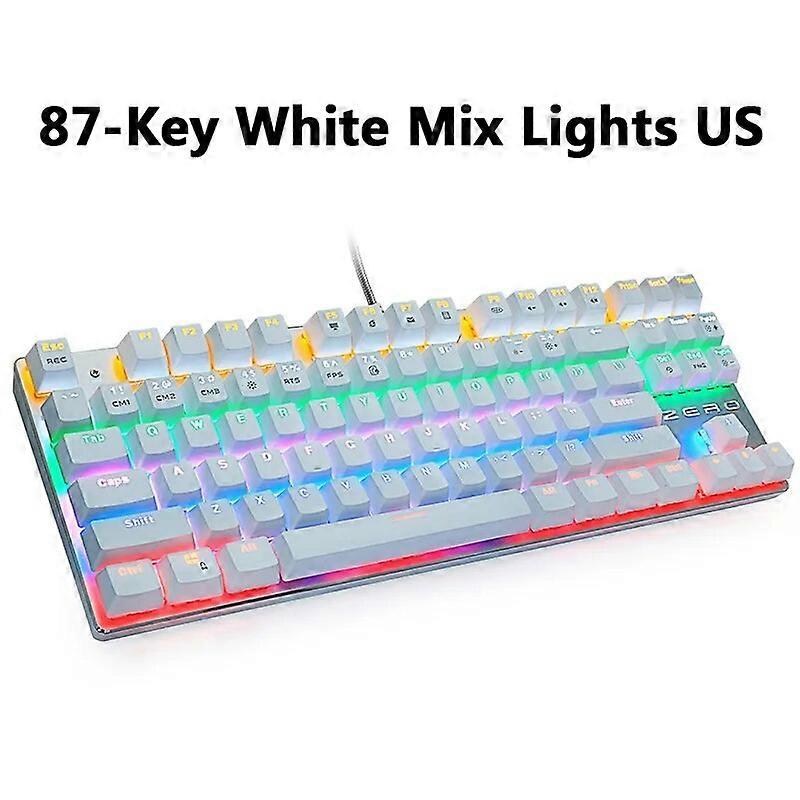 Metoo Gaming Mechanical Keyboard Game Anti-ghosting Russian/US Blue ...