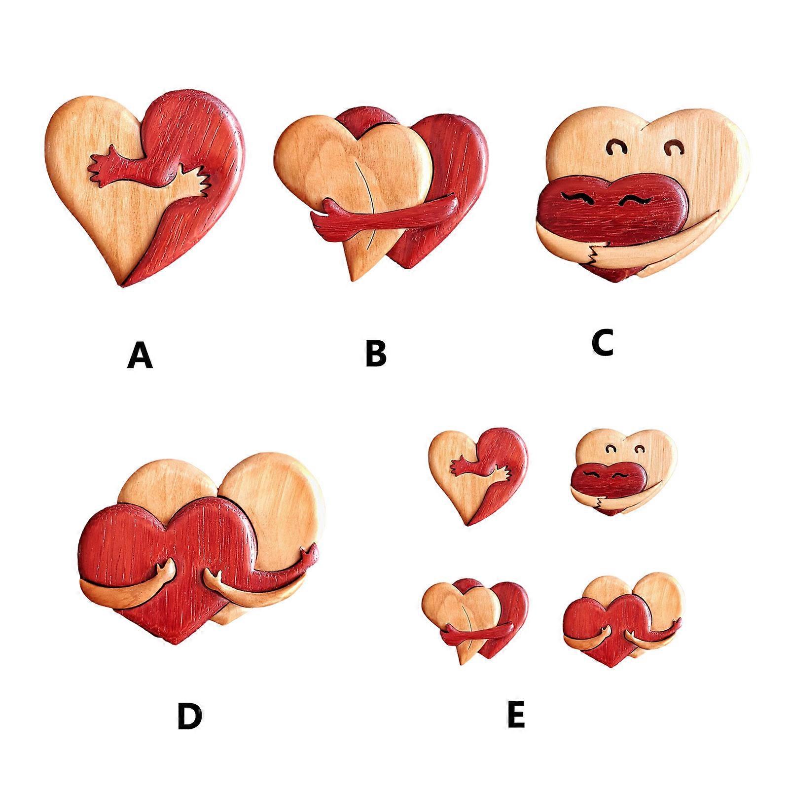 A Hug from My Heart for You Handmade Wooden Carvings Ornaments for Him ...