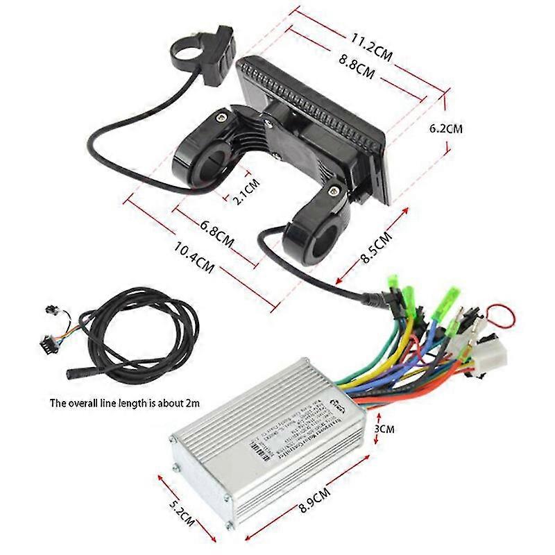 24V-48V SW900 Large Screen LCD Display Meter Controller for Electric ...