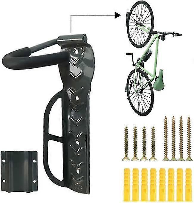 Bicycle Wall Mount With Wall/tyre Protectors Bicycle Storage Rack ...