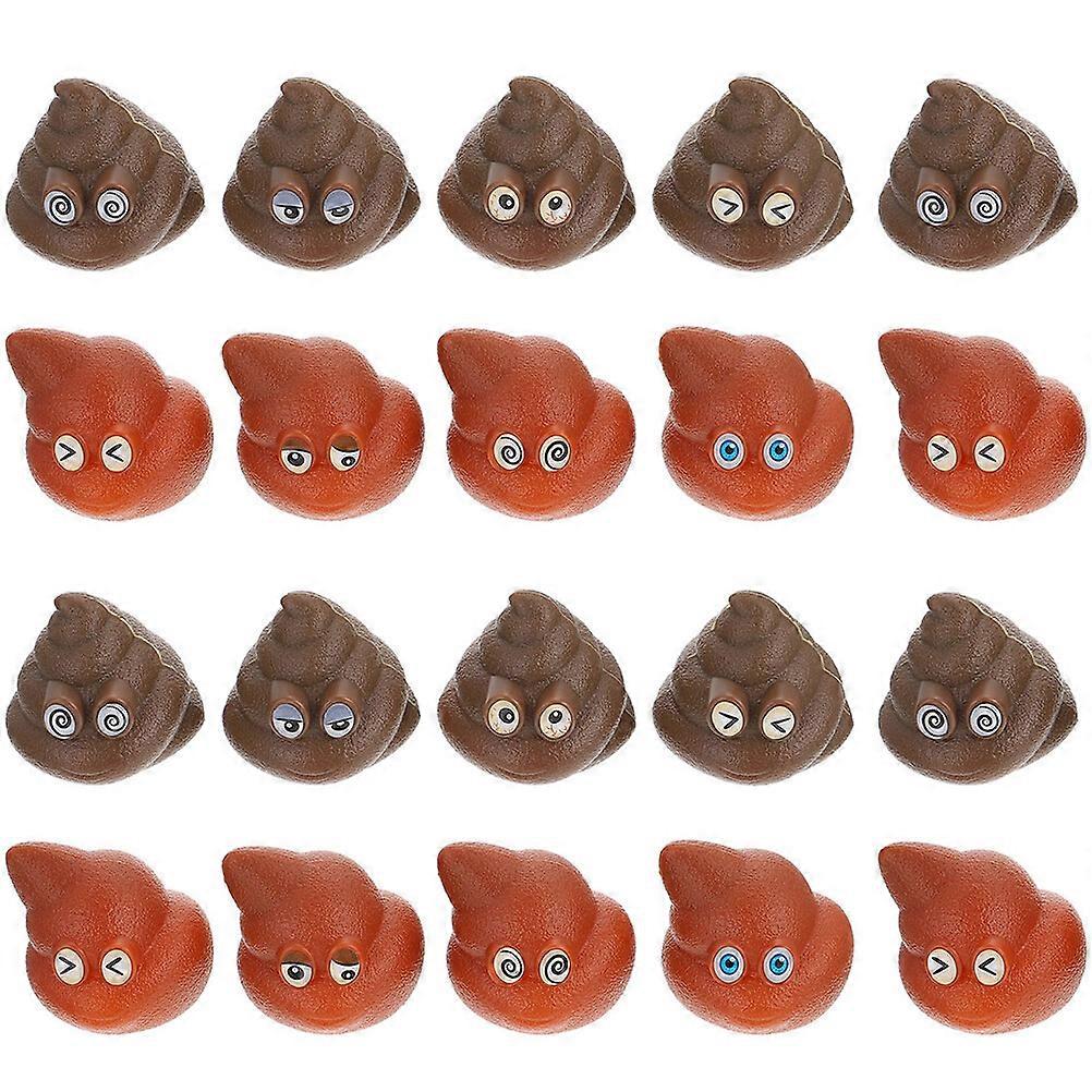 60Pcs Fake Poop Toys Realistic Poop Toys Plastic Poop Models Game ...