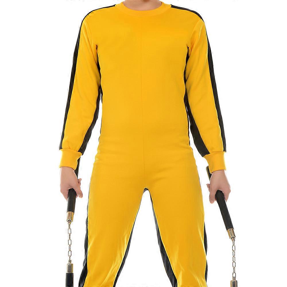 New Game Of Death Suit Yellow Martial Artist Jumpsuit Chinese Kung fu ...