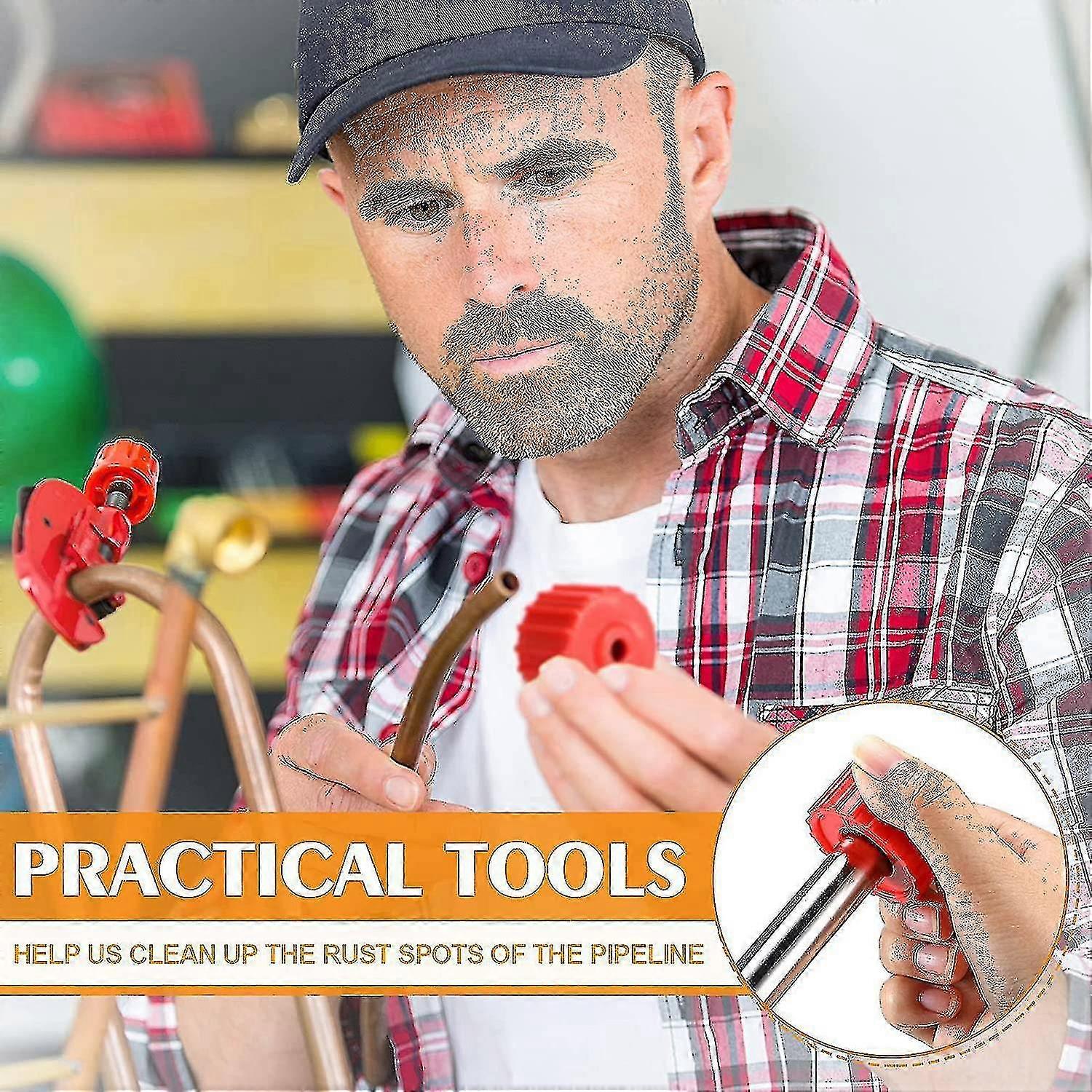 6 Pieces Copper Pipe Cleaners, Handy Sized Plumber, Tube Cleaning Brush ...