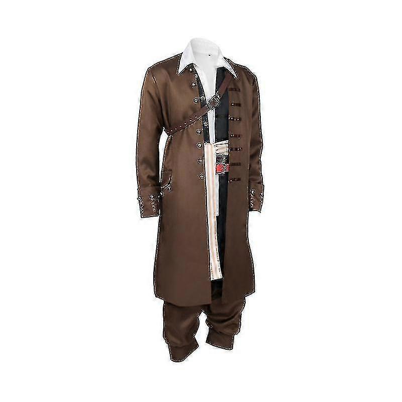 Cosdaddy Captain Jack Sparrow Cosplay Costume Coat Jacket Adult Hat Wig ...