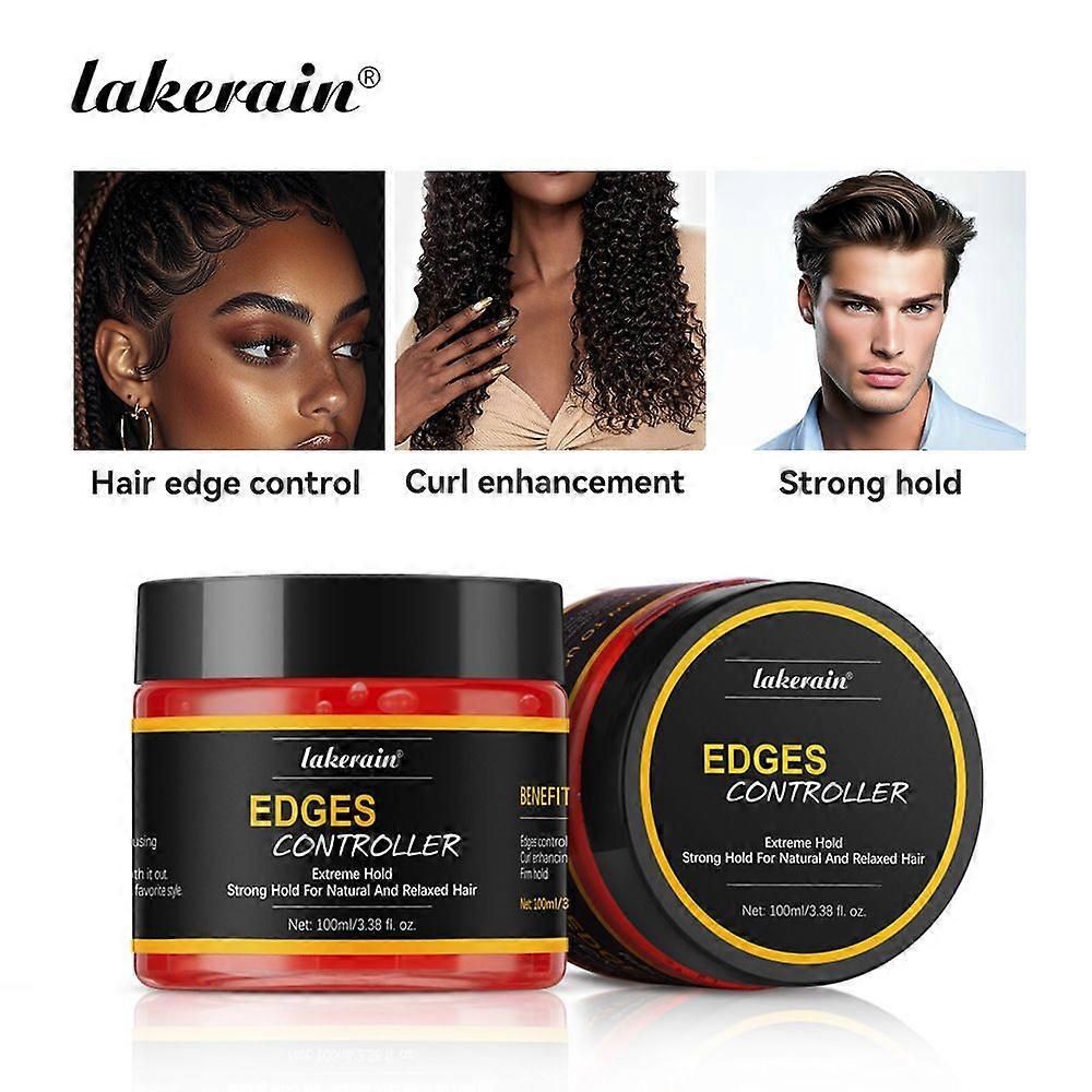 Strong Hold Edge Control Gel with Castor Oil, Non-Greasy, Non-Flaking ...
