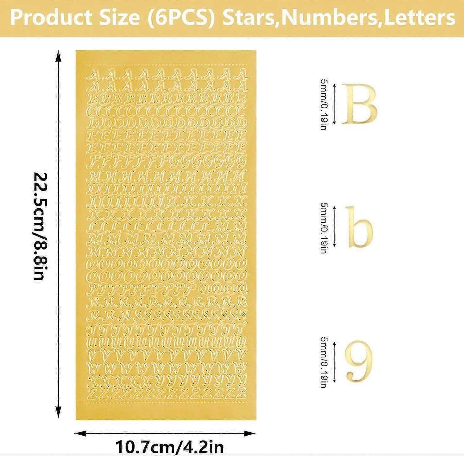 8 Sheets Wax Letters for Candles Sticker Letter Set Upper and Lower ...