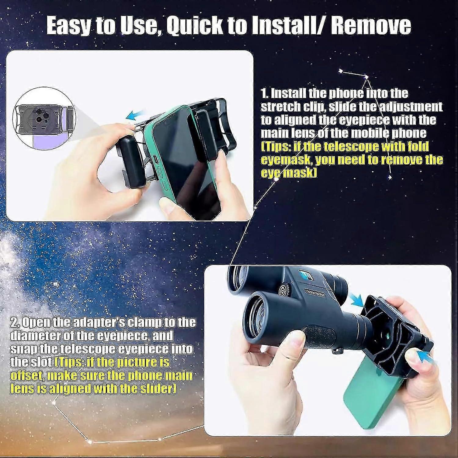 Telescope Phone Adapter,universal Telescope Phone Mount Adapter For ...