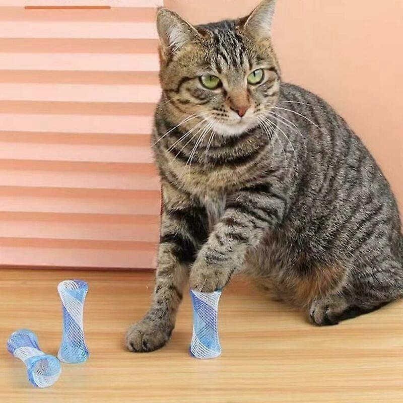 Cat or Kitten Colorful Spring Tube Toy Fun Pet Action Interactive Toys ...