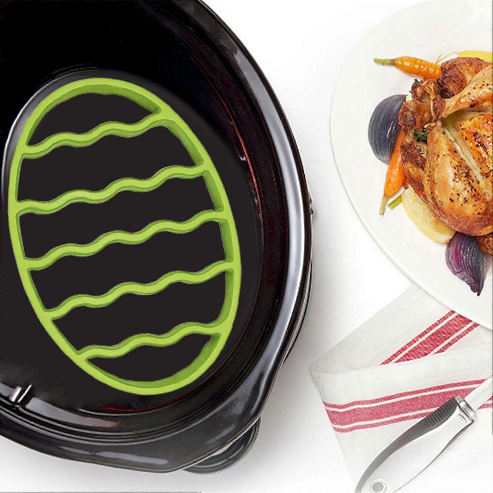 Oval Silicone Roast Rack Pot Stand Multipurpose Cooking Rack for Stoves ...