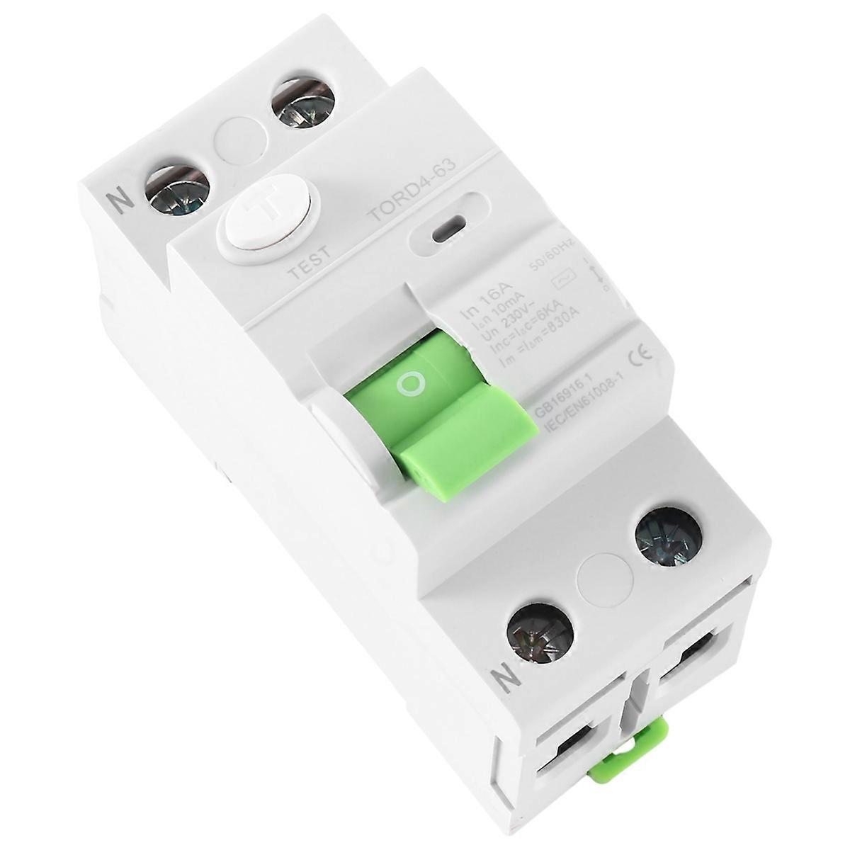 AC 2P 6KA RCCB RCD 230V Residual Current Circuit Breaker Differential Breaker Safety Switch ...