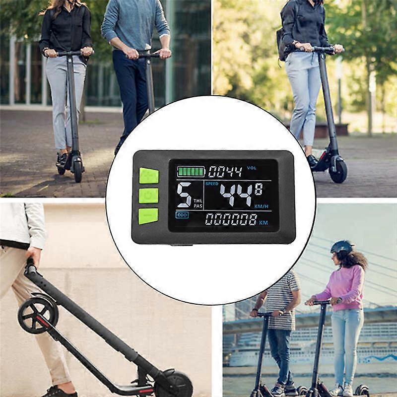 P3C LCD Display Dashboard 24V 36V 48V 60V for Electric Scooter (5PIN ...