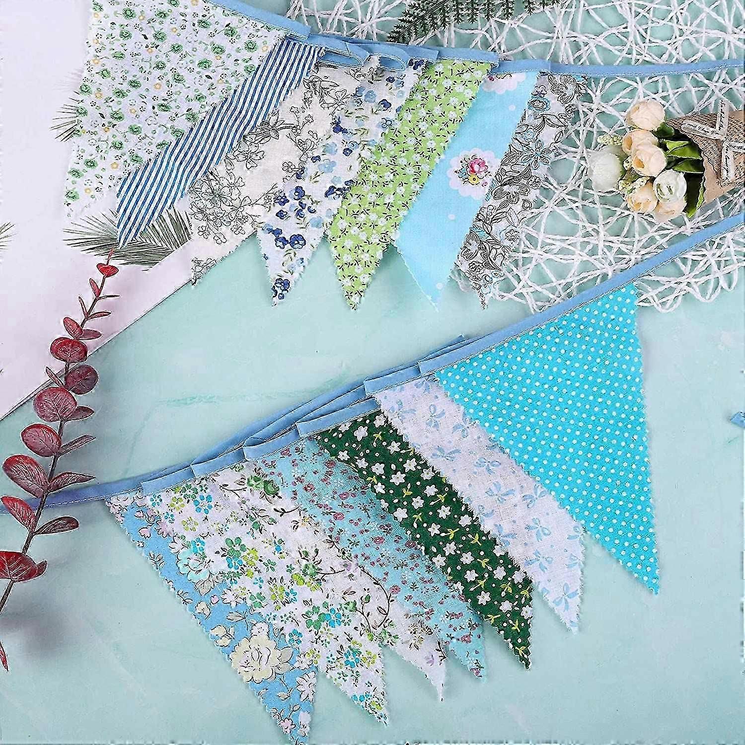 40 fot tyg vimplar banner vintage vimplar flagga blommiga vimplar ...