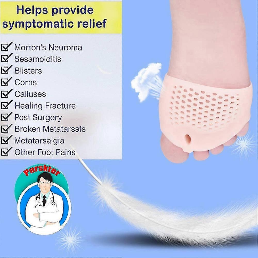 Metatarsal Pads, Toe Separator And Gel, (4 Pcs) New Material, Forefoot ...