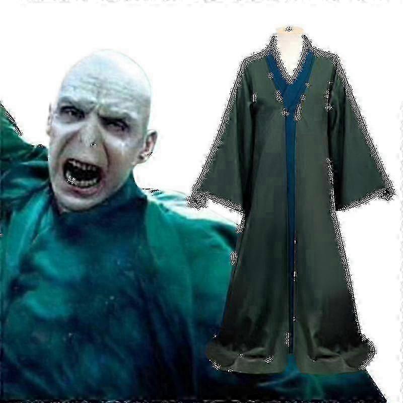 Full Suit Harry Potter Voldemort Cosplay Costume Dark Lord Halloween ...