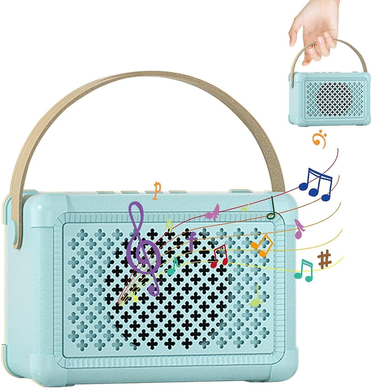 Wireless Speaker with Handle - Small Portable Retro Speaker, Home Decor ...