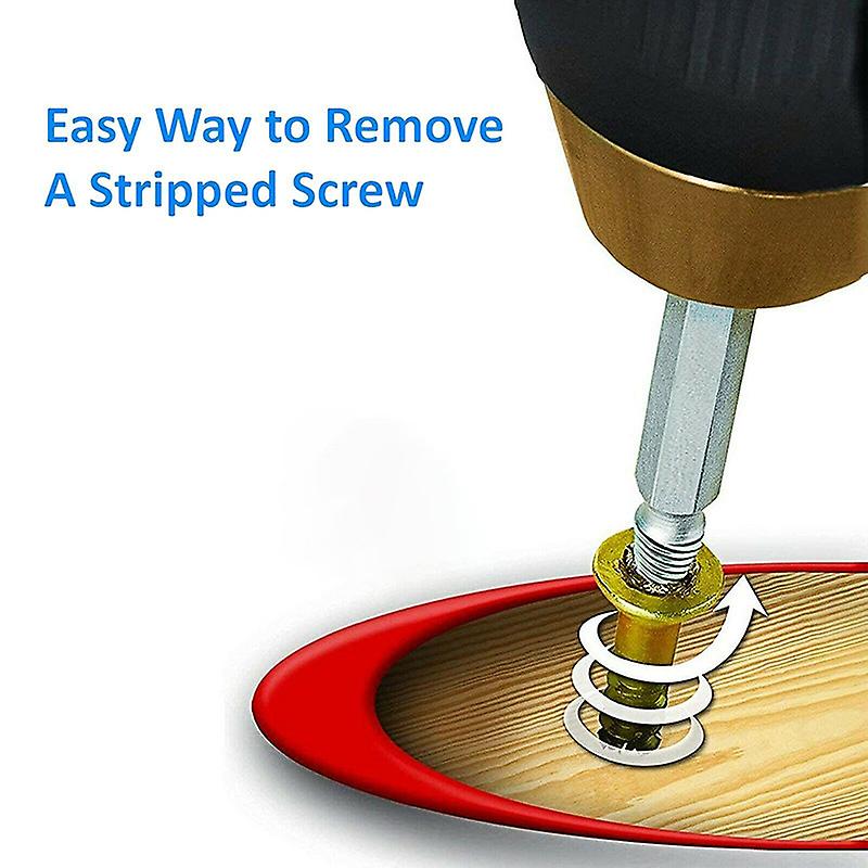 4pcs Screw Extractor Tool In A Box Golden Damaged Screw Extractor Drill ...