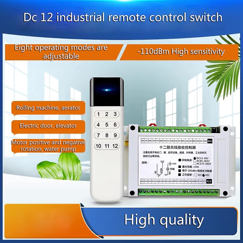 Multi Device 12 Channel Remote Control SwitchUniversal Easy Convenient ...