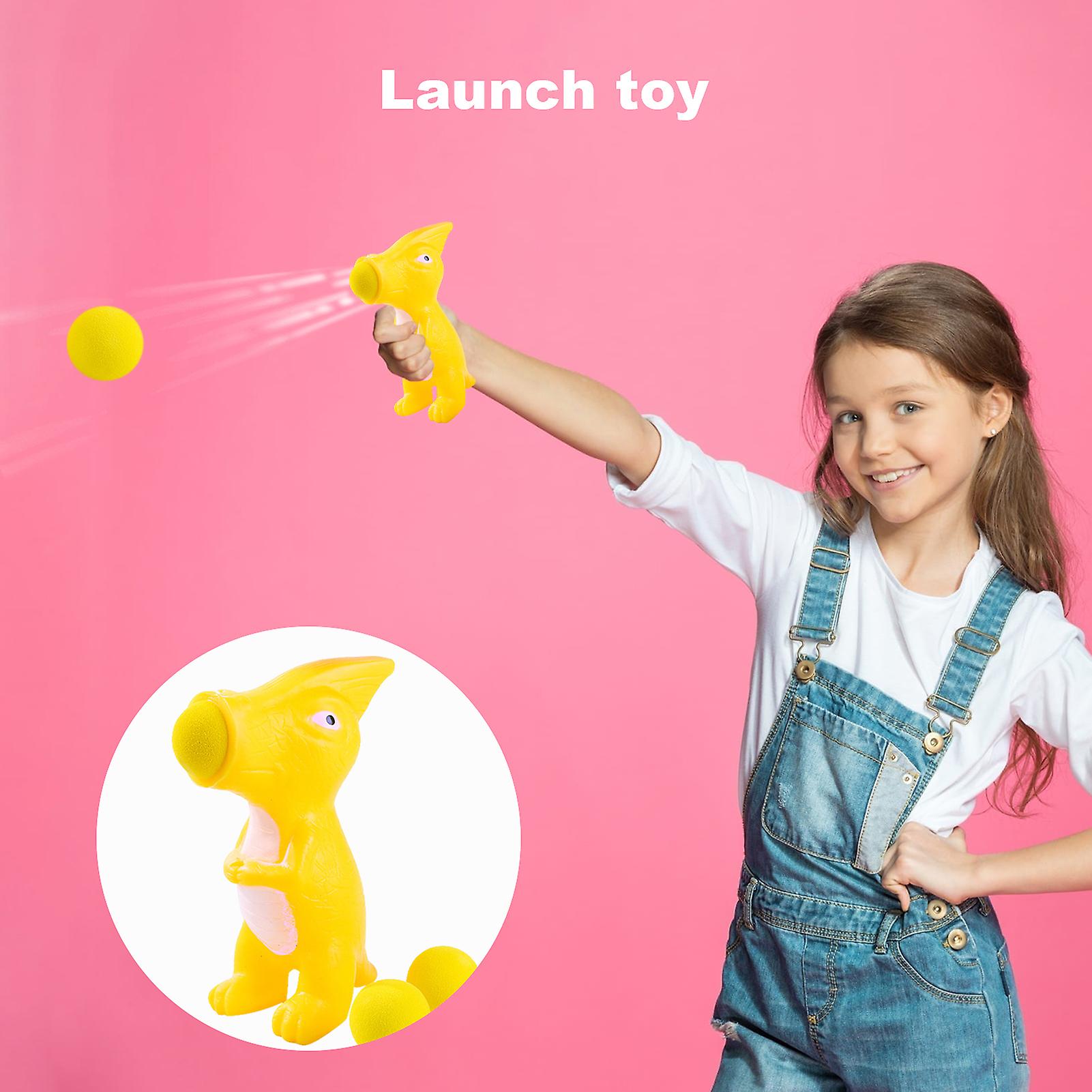 Dinosaur Popper Toy Kids Stress Relief Ball Shooter Emotion Releasing ...