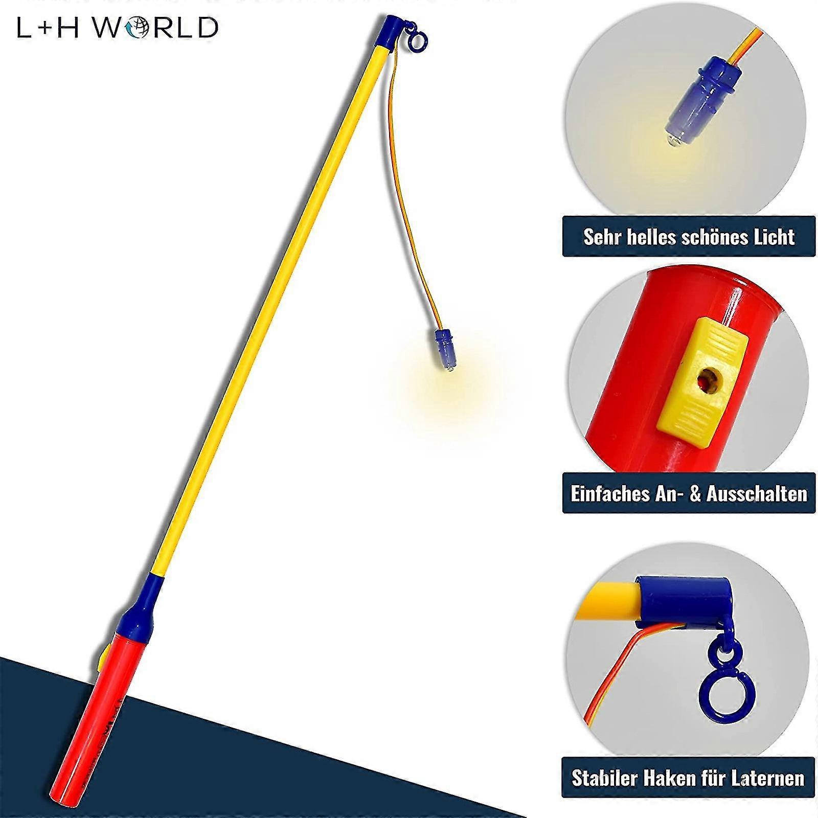 10X Lantern Stick For Children Lanterns For St 40 Cm In Set Lantern ...