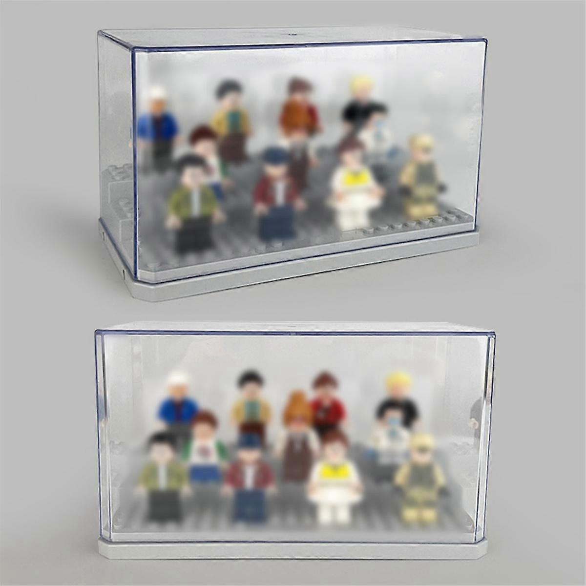 Mini Figure Display Box, Stackable Dustproof Building Block Display Box ...