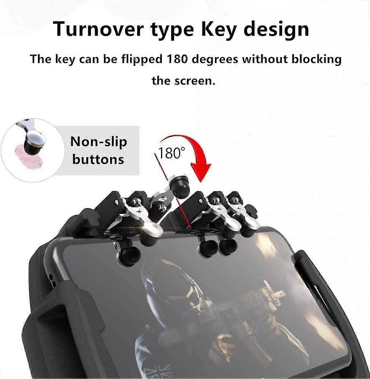 [The Latest Version] Mobile Game Controller 4 Trigger with 4000mAh ...