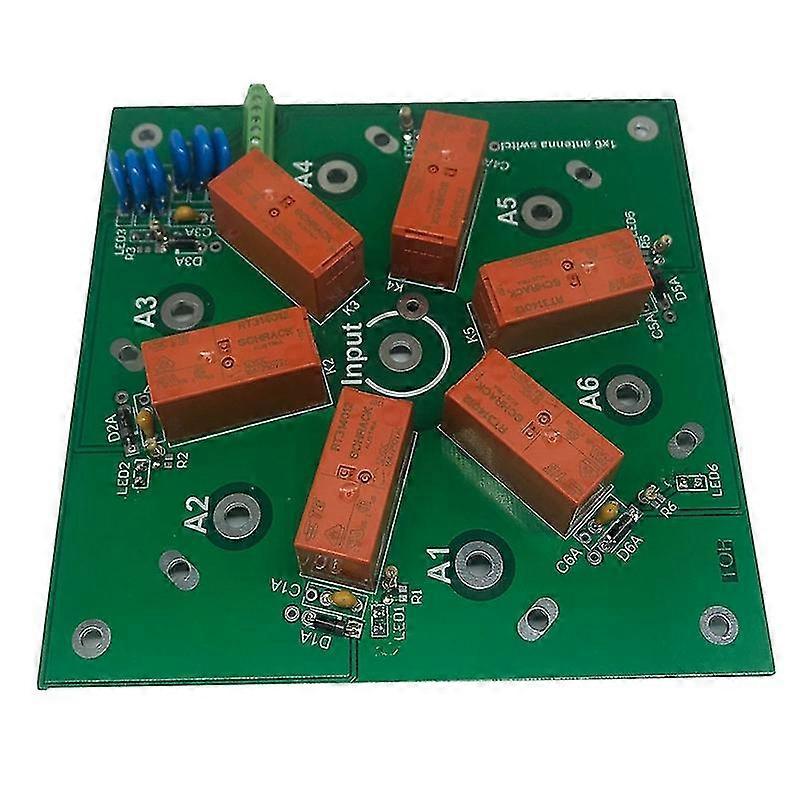 6-way Diy Kit 6:1 Coax Remote Antenna Switch So-239 1.8mhz--60mhz ...