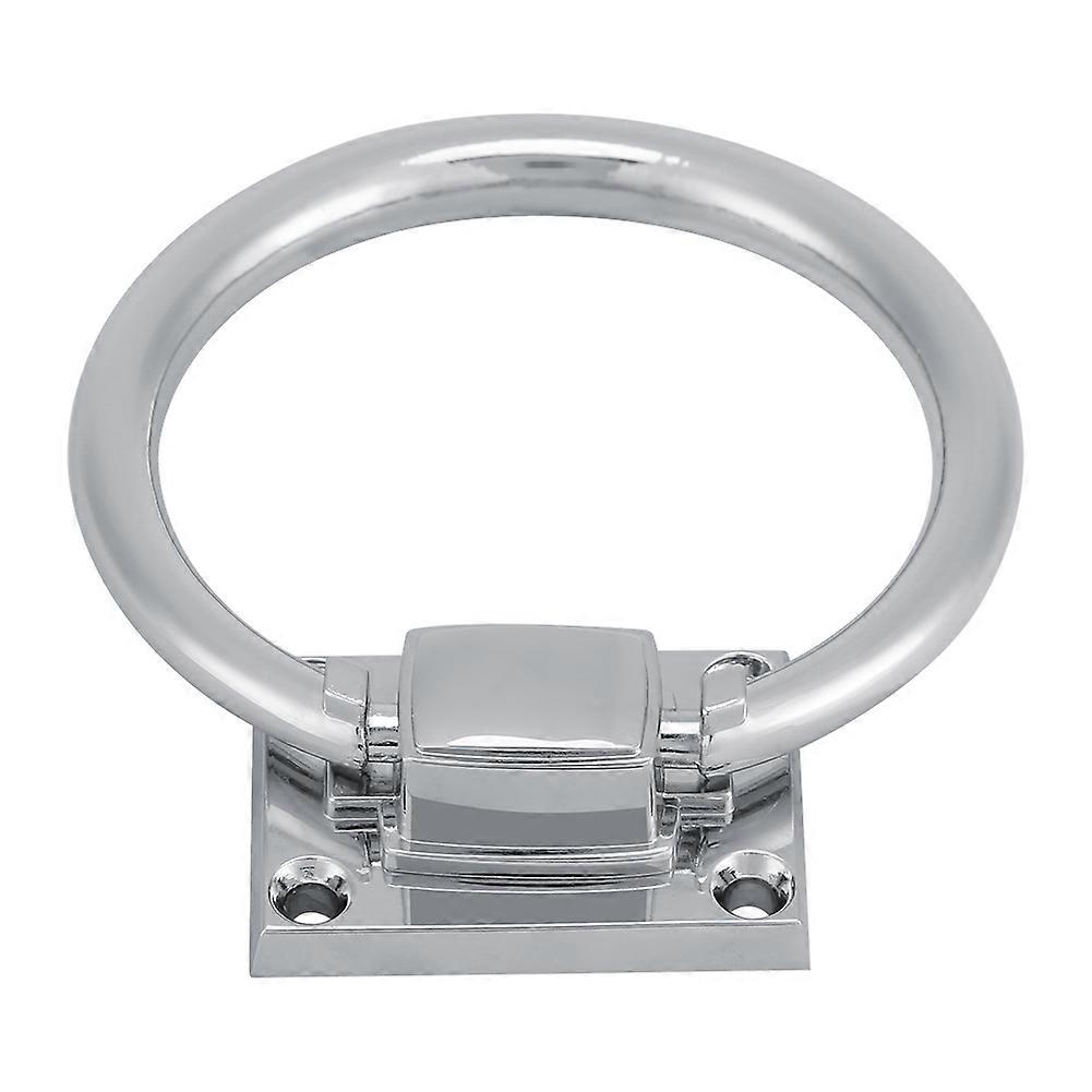 111x56x38MM Shiny Silver Drop Pull Ring Wooden Door Knocker Chair Pulls ...