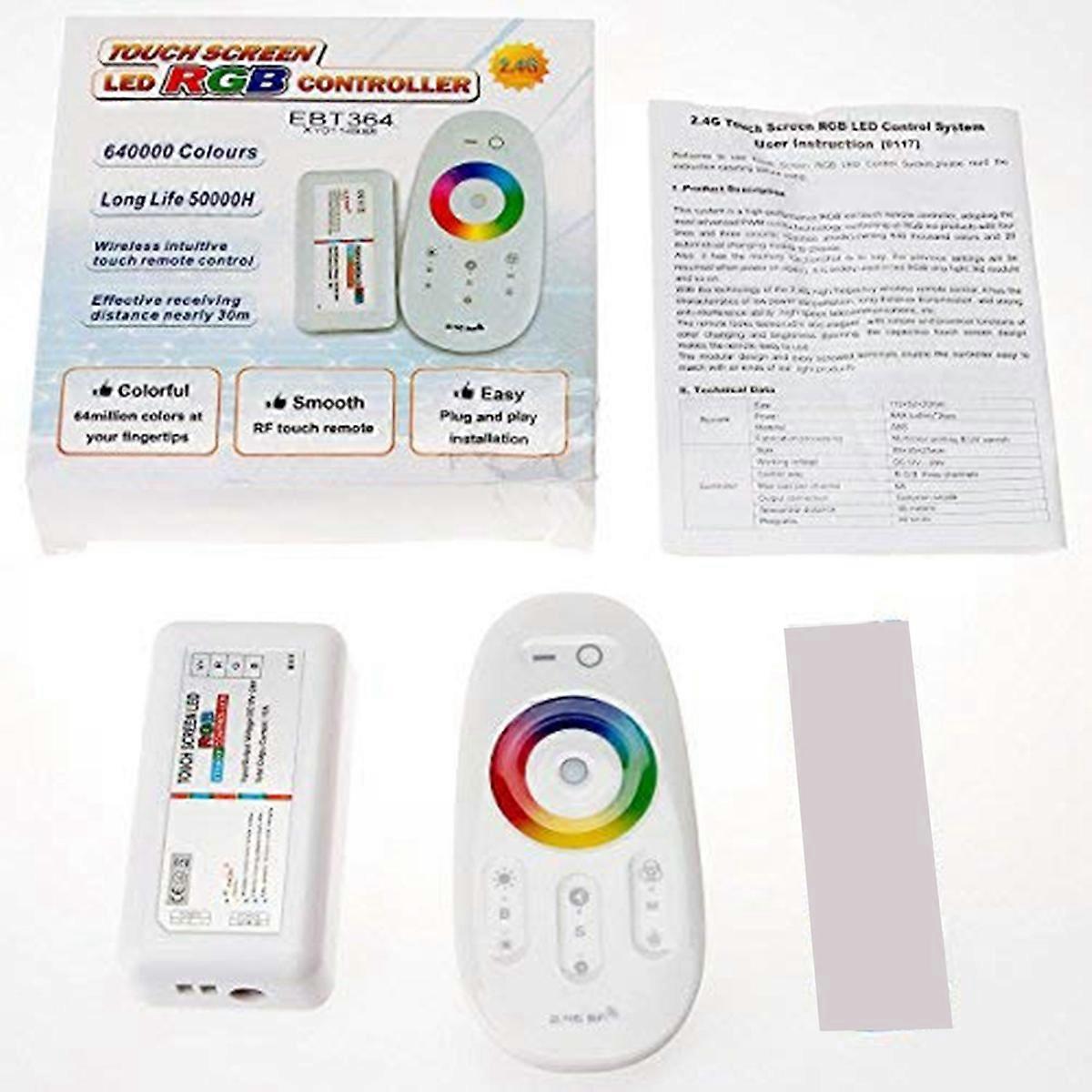 RF LED Remote Controller 2.4GHz Wireless RF Touch LED RGB Dimmer ...