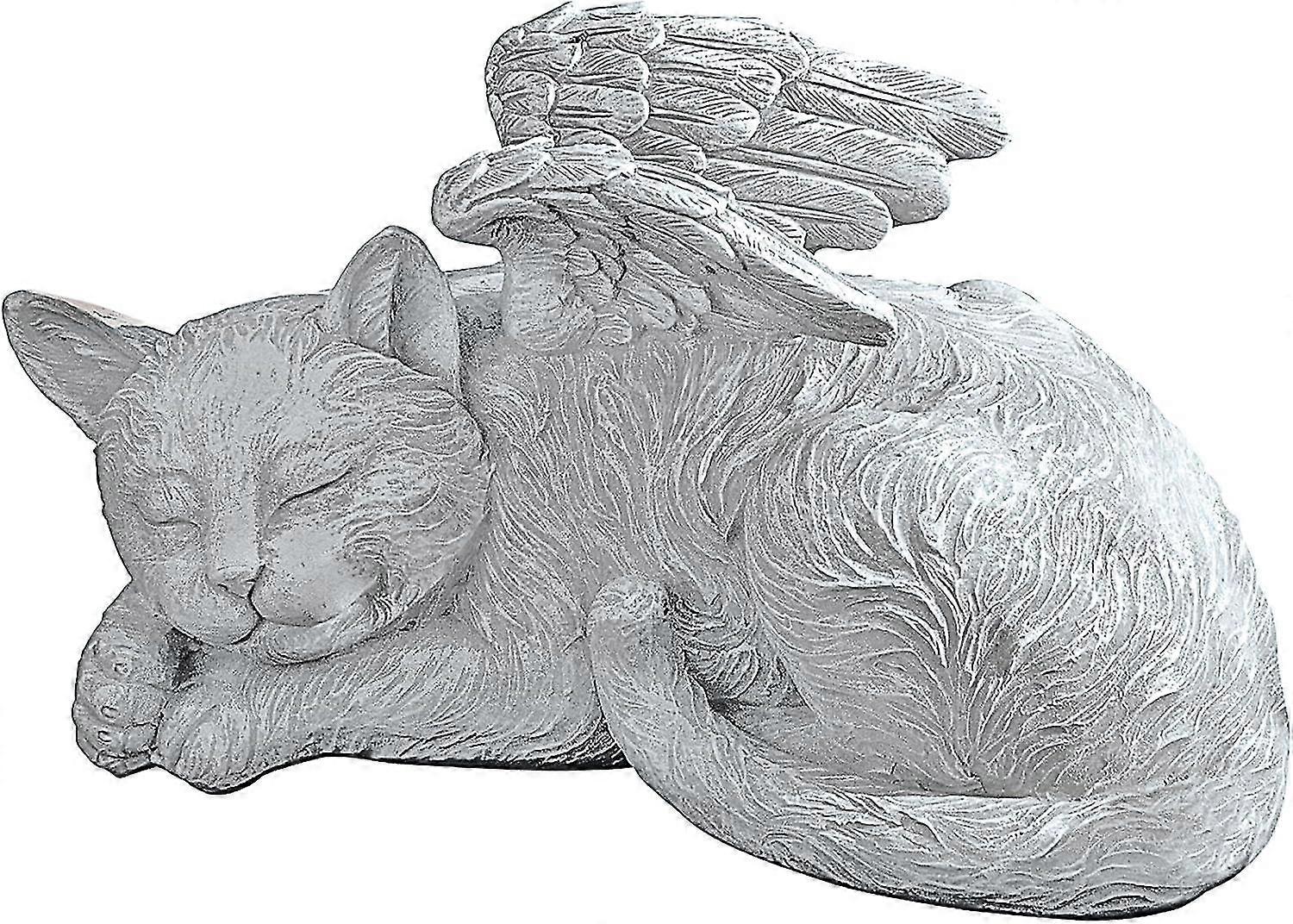 Design Toscano Memorial Cat Pet Angel Honorary Statue Headstone ...