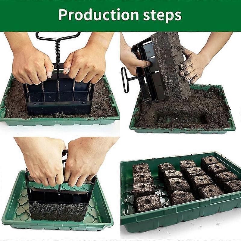 Manual Soil Block Maker 4 Cell Seed Blocker Soil Block Maker Manual ...