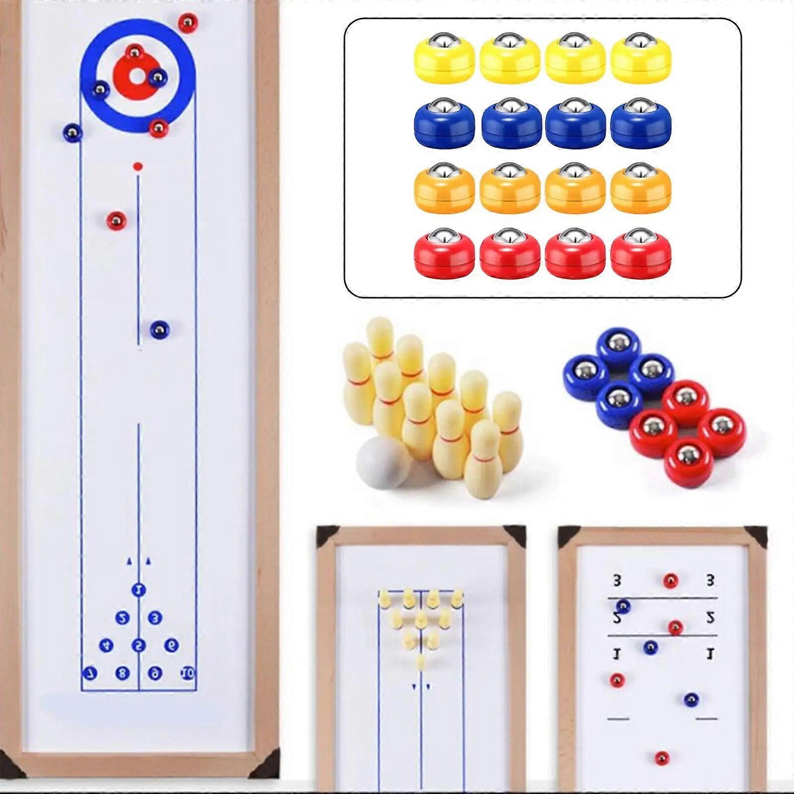 16x Shuffleboard Pucks Set Equipment Curling Accessories Shuffleboard ...