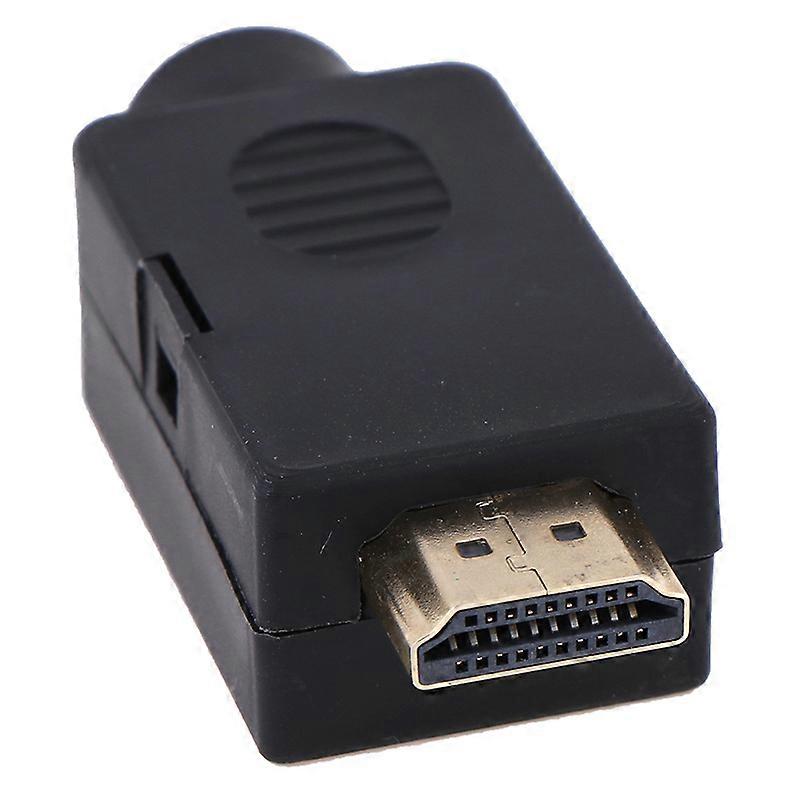 HDMI Male 19P Plug Breakout Terminals Solderless Connector With Cover ...