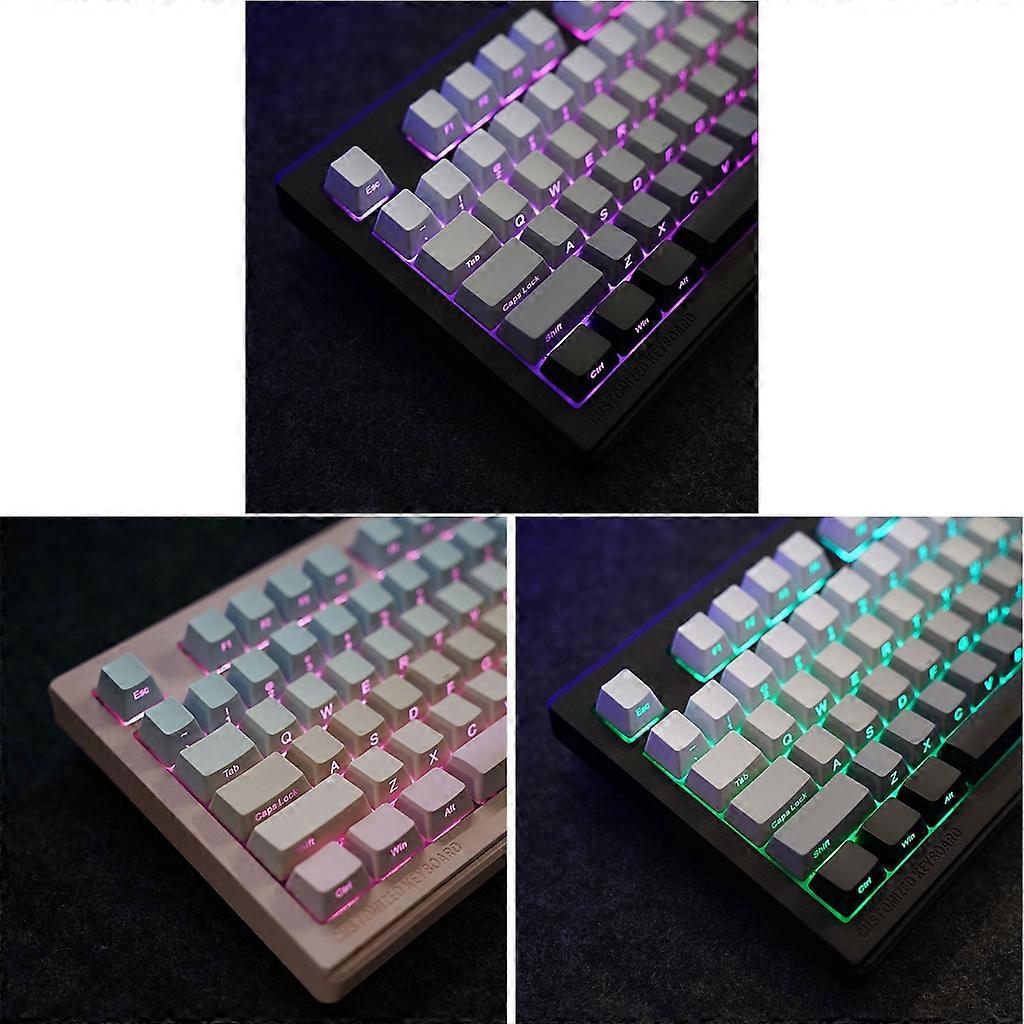 ABS Keycaps Side Printed Keycap Set, Double Shot Through Gradient ...