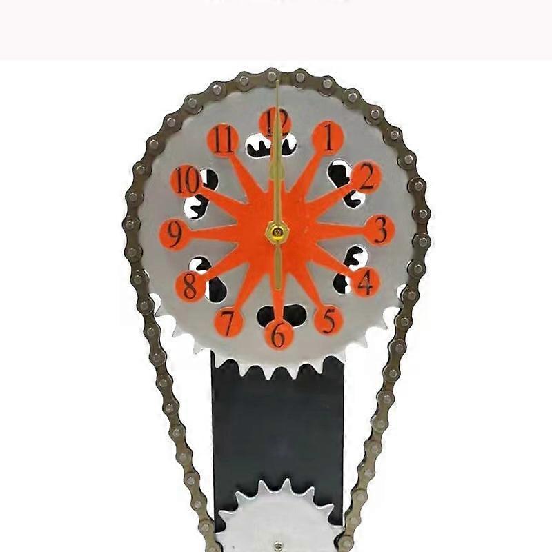 Electric Rotating Gear Clock Creative Desk Clock Vintage Clock Crafts ...