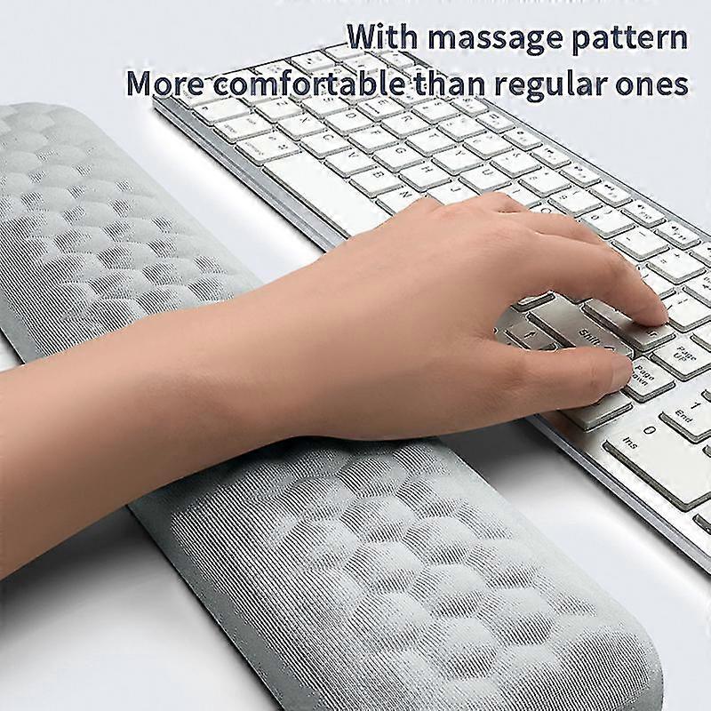 Mouse & Keyboard Wrist Protection Rest Pad With Massage Texture Cotton Rest | Fruugo UK